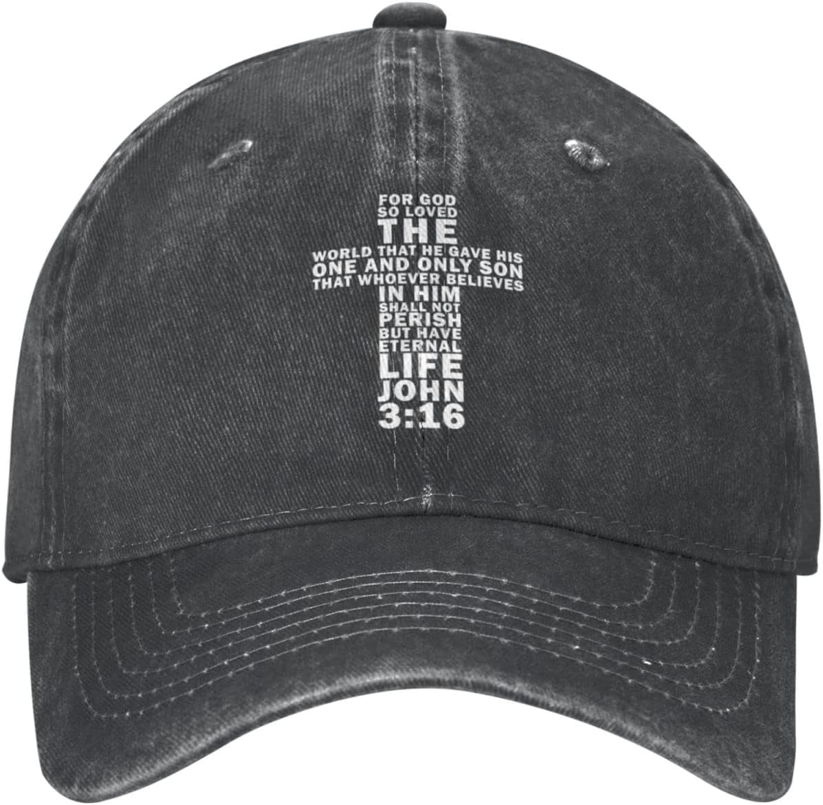 John 3:16 Bible Verse Christian Cowboy Hat Baseball Cap Women Trucker ...