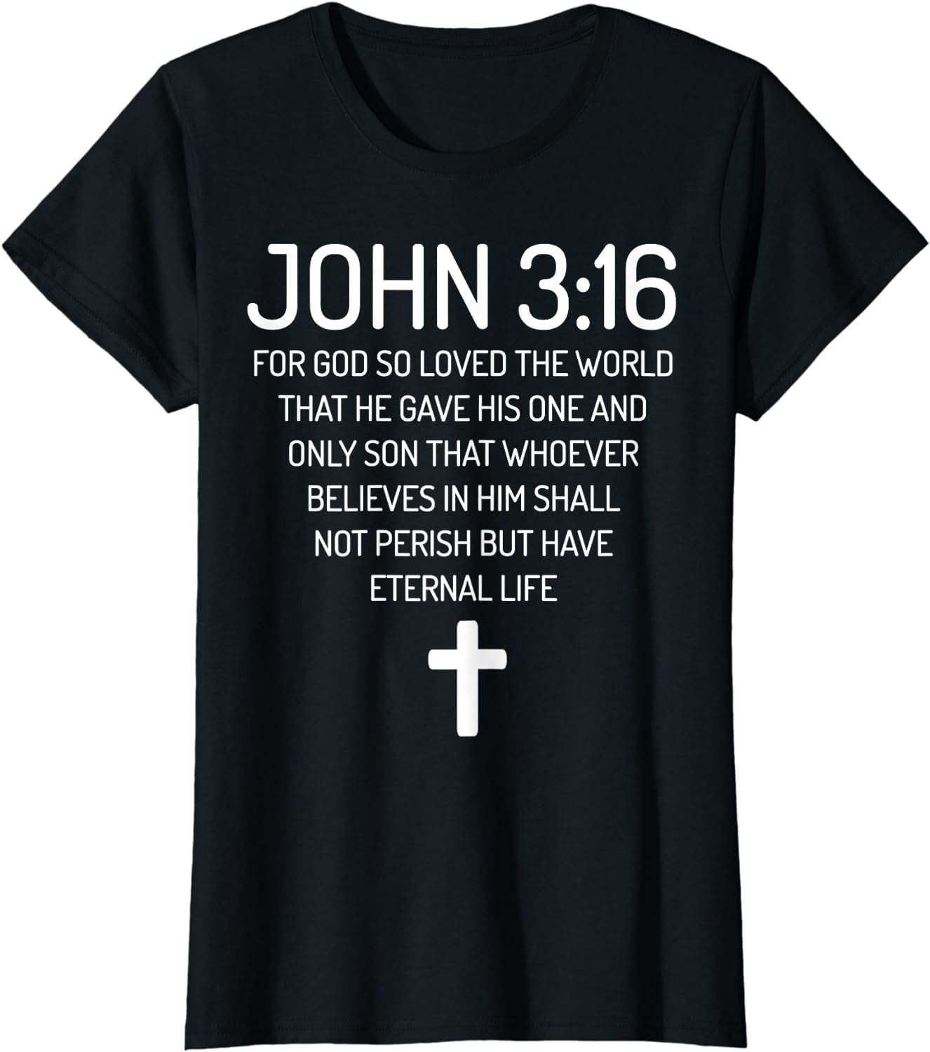 John 3:16 Bible Verse Scripture Christian T-Shirts - Walmart.com