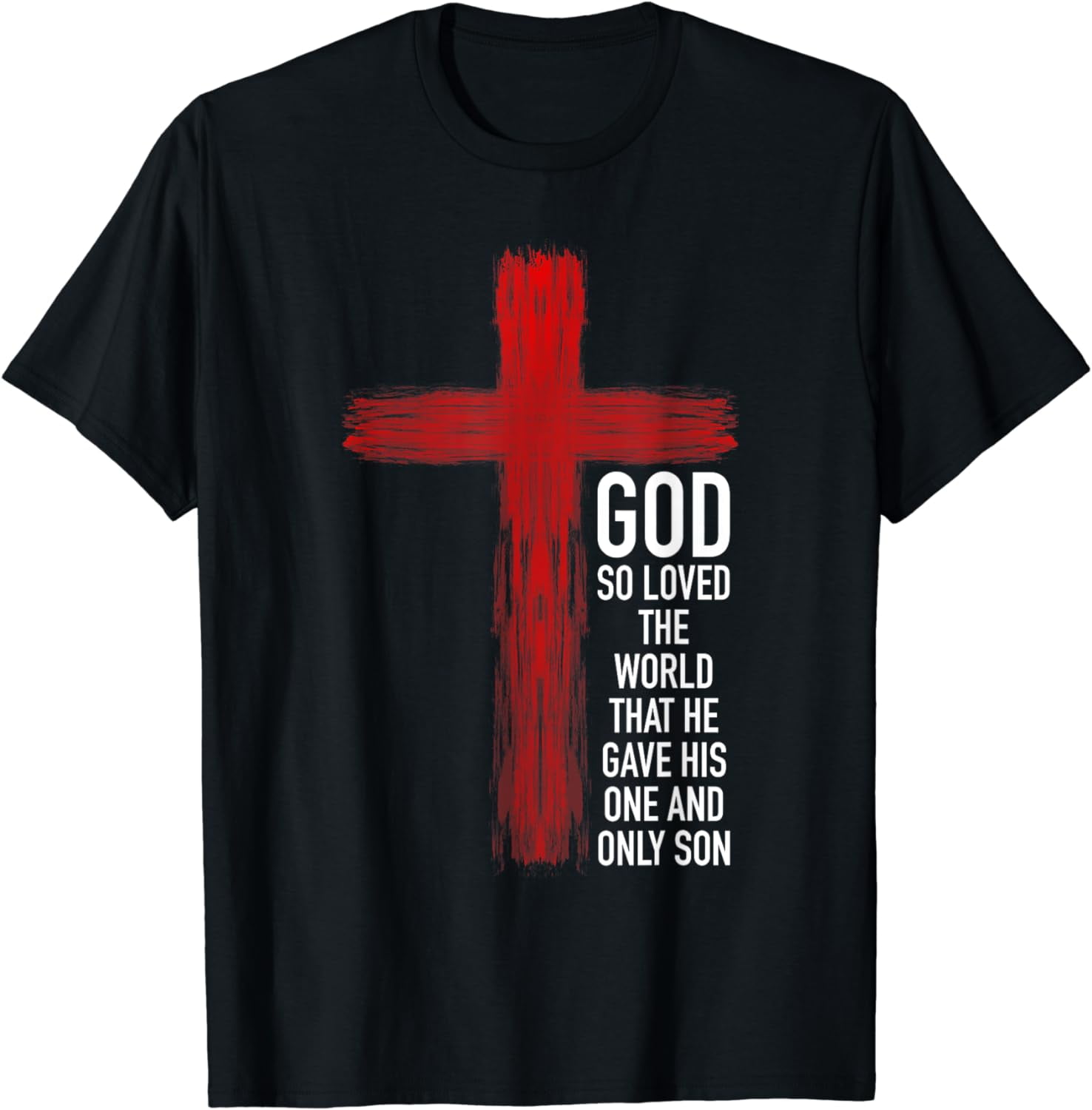 John 3:16 Christian Cross Bible T-Shirt - Walmart.com