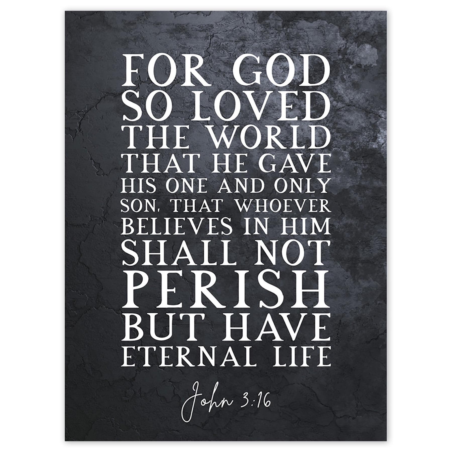 John 3:16 For God So Loved The World He Gave His Son Christian Bible ...