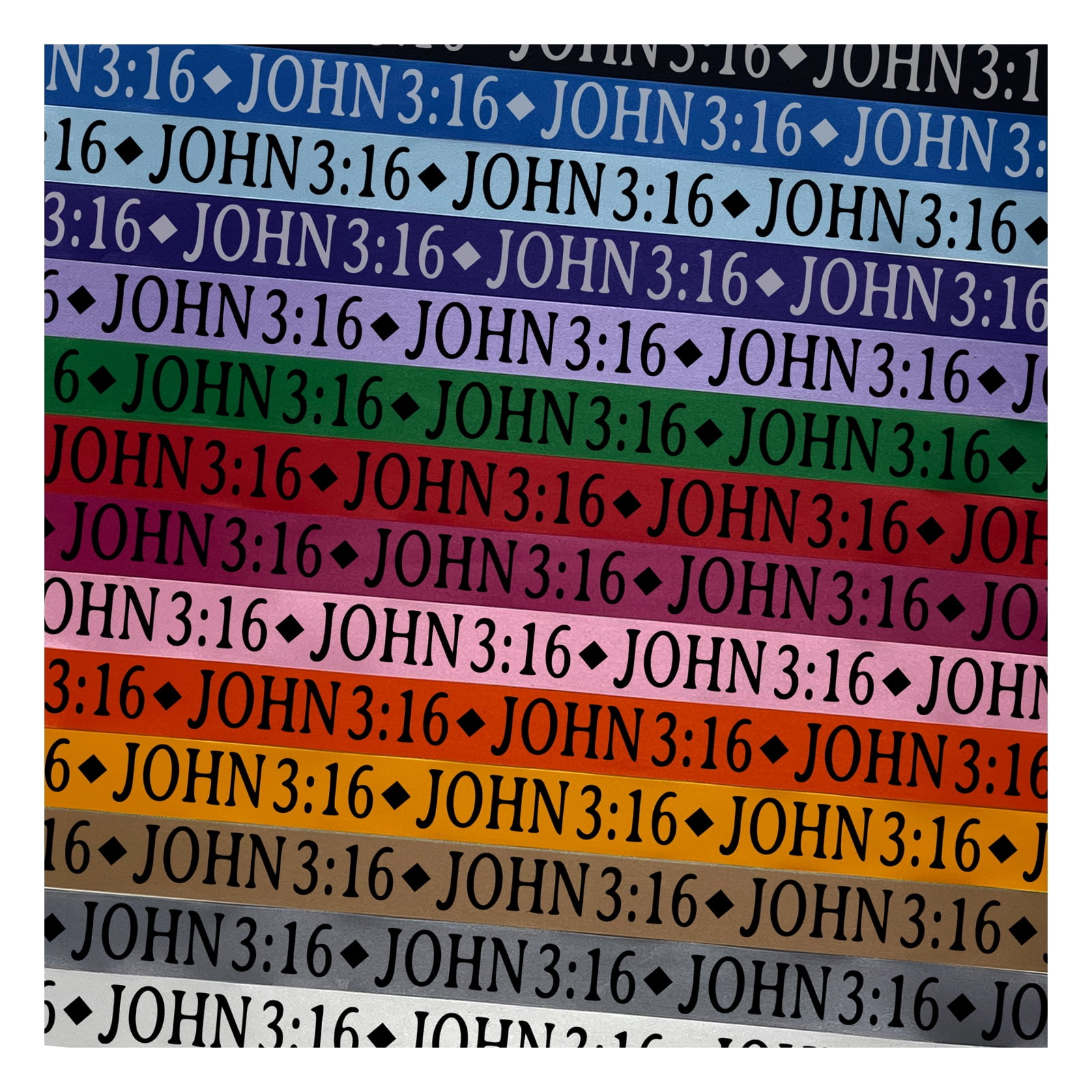 John 3 16 Inspirational Bible Verse Satin Ribbon for Gift Wrapping Bows ...