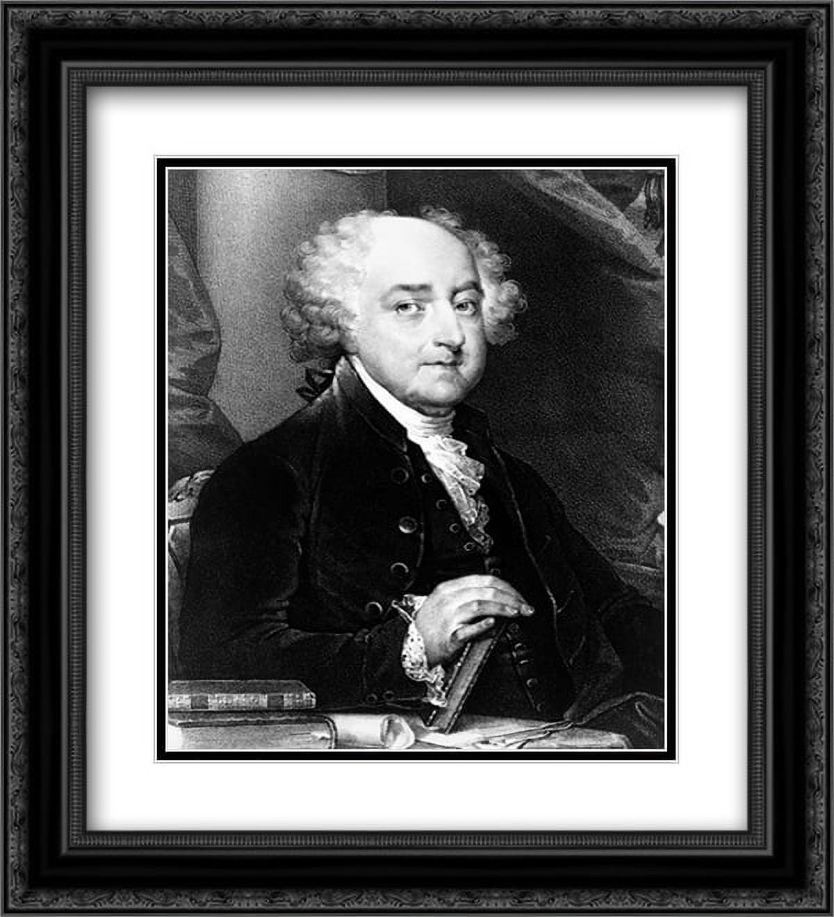 John Adams, second President of the United States 20x24 Double Matted ...