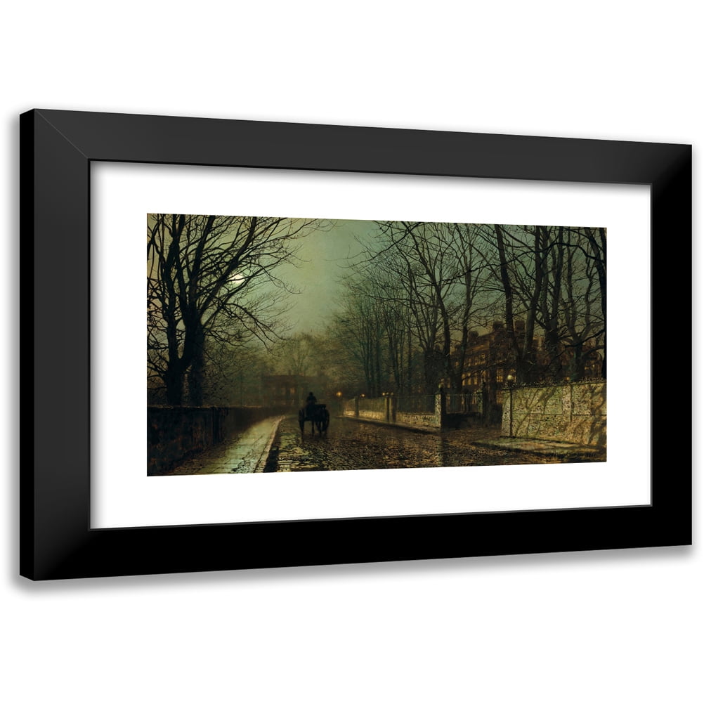 John Atkinson Grimshaw 24x15 Black Modern Framed Museum Art Print ...