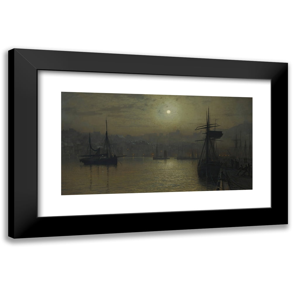 John Atkinson Grimshaw 24x15 Black Modern Framed Museum Art Print ...