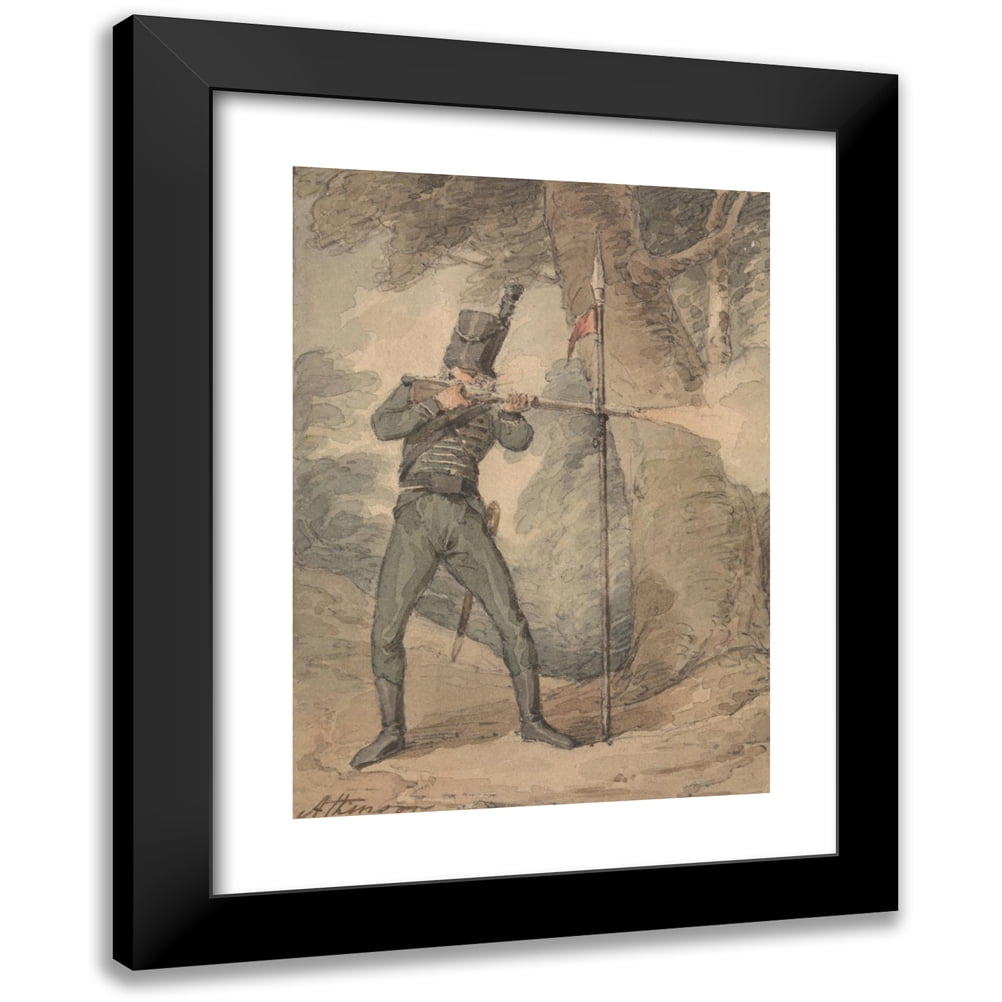 John Augustus Atkinson 14x18 Black Modern Framed Museum Art Print ...