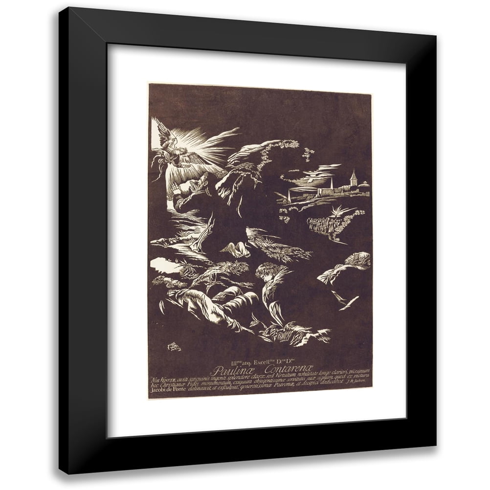 John Baptist Jackson 11x14 Black Modern Framed Museum Art Print Titled ...