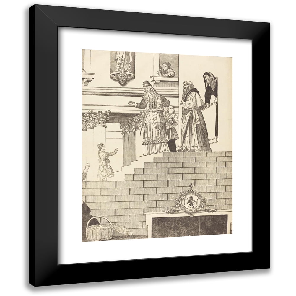 John Baptist Jackson 15x18 Black Modern Framed Museum Art Print Titled ...