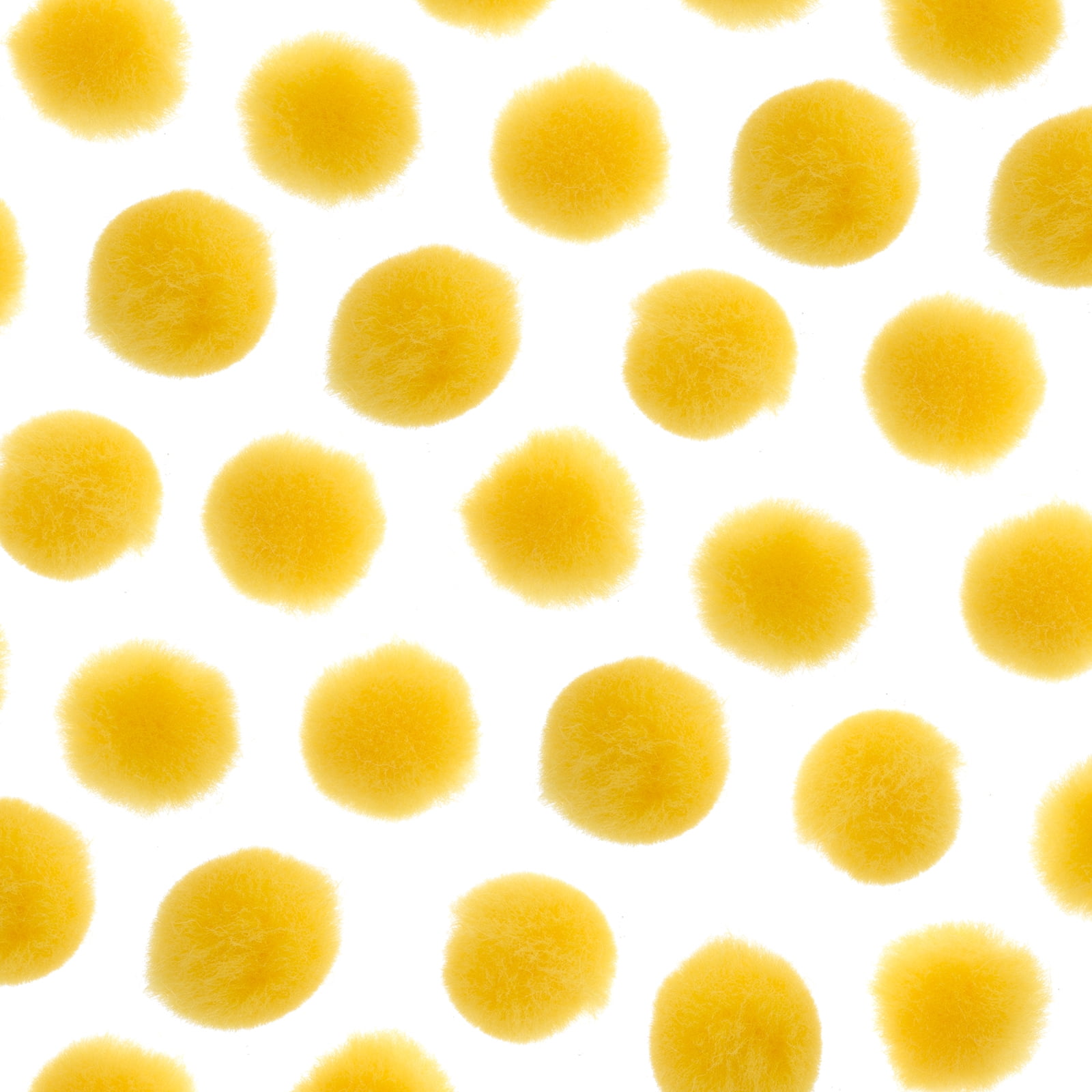 John Bead 0.75in Yellow Pom Poms for Crafts DIY Art Creative, 100pcs ...