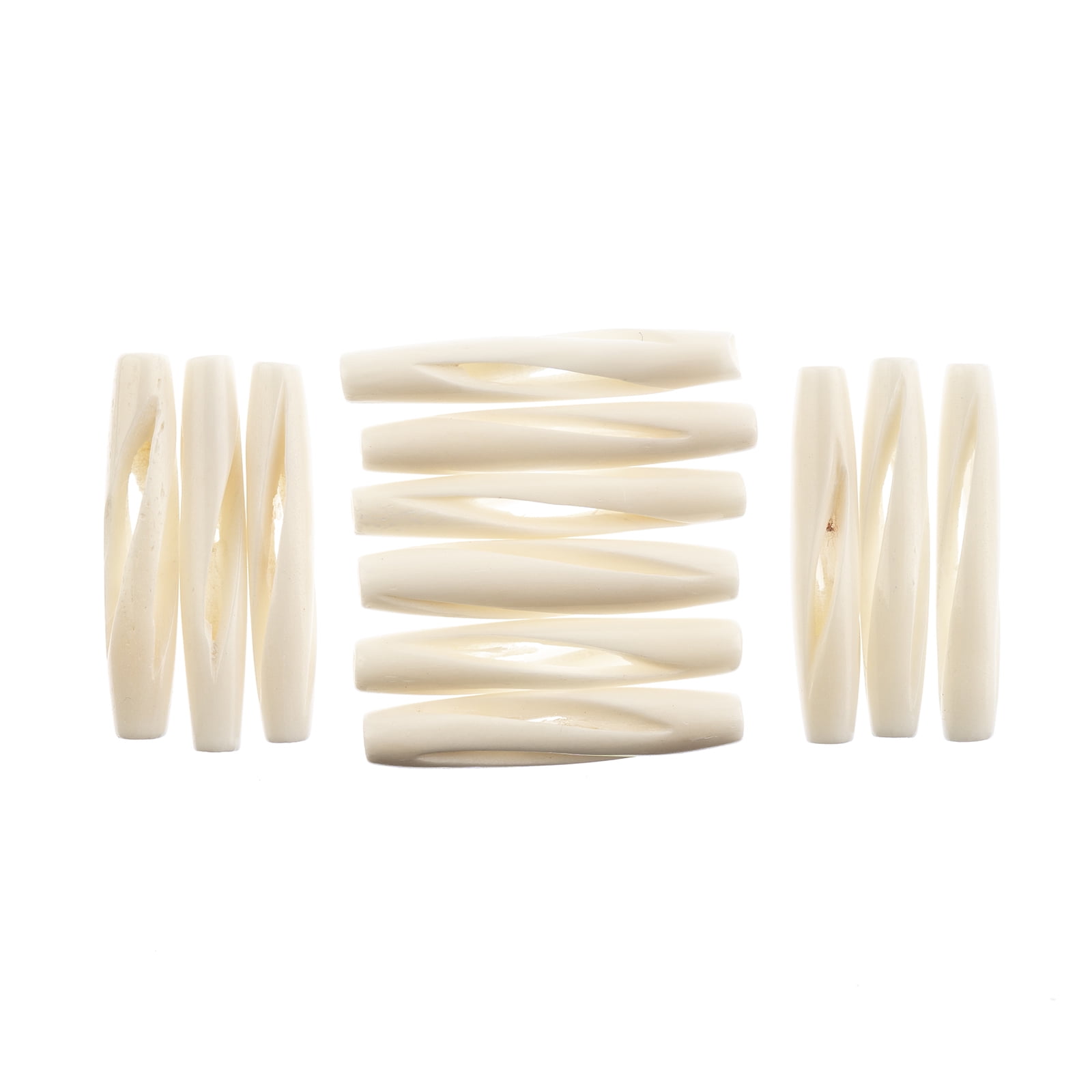 John Bead 1.5" Natural Pipe Bone Beads, 12pcs - Walmart.com