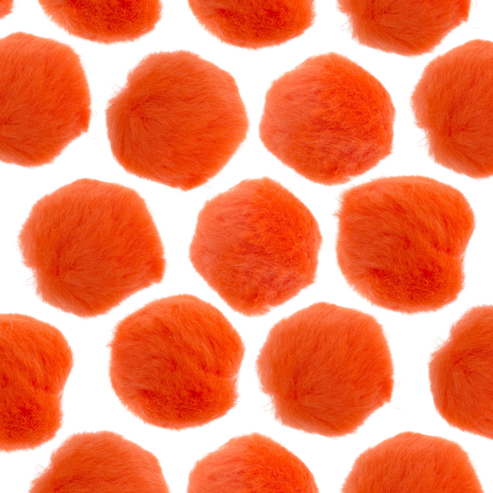 John Bead 1.5in Orange Pom Poms for Crafts DIY Art Creative, 50pcs ...