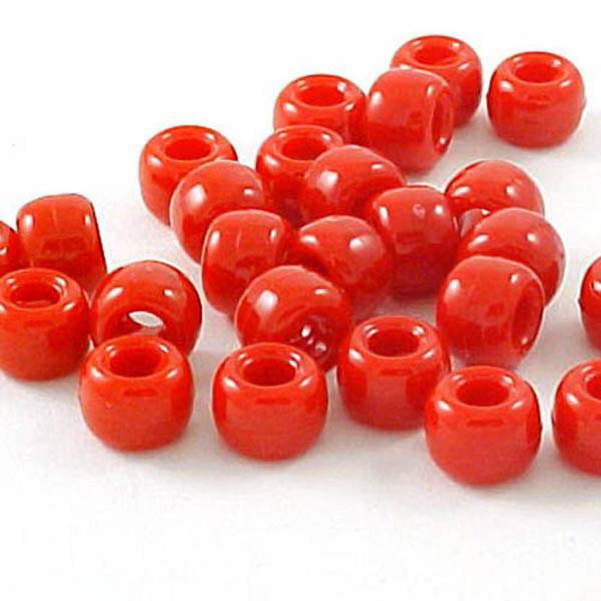 John Bead 1000pcs 9mm Plastic Crow Beads | Red Pony Bead - Walmart.com