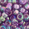 John Bead 1000pcs 9mm Plastic Crow Beads | Transparent Light Amethyst ...