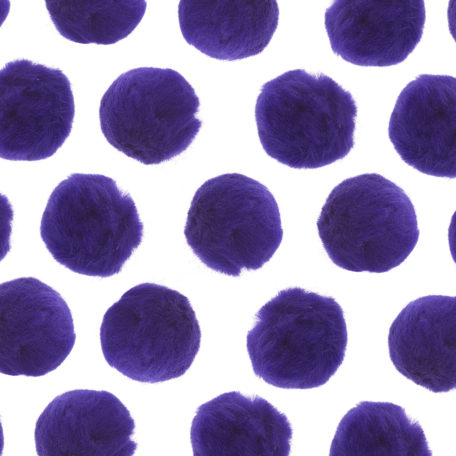 John Bead 1in Purple Pom Poms for Crafts DIY Art Creative, 100pcs ...