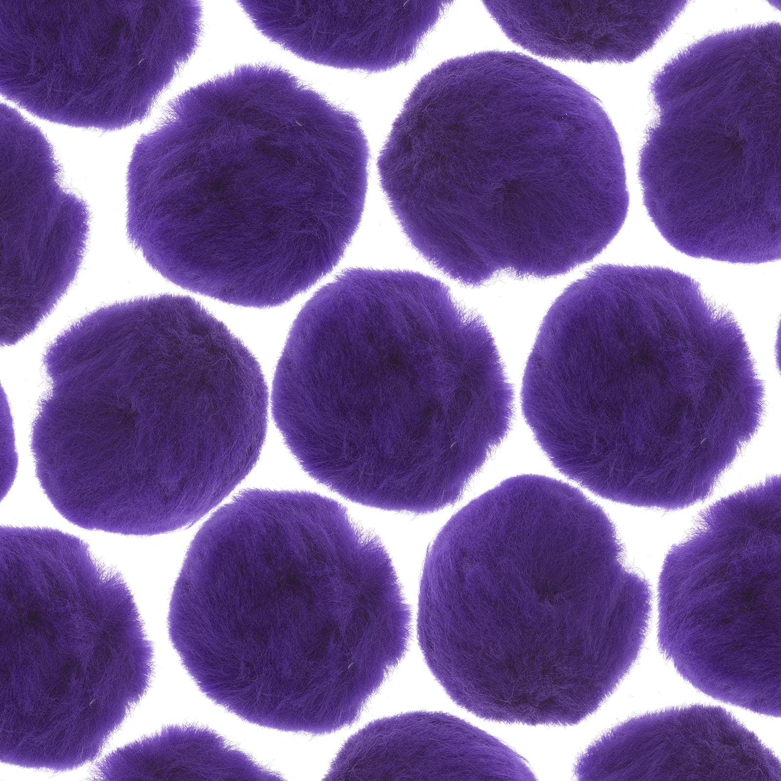 John Bead 2in Purple Pom Poms for Crafts DIY Art Creative, 50pcs ...