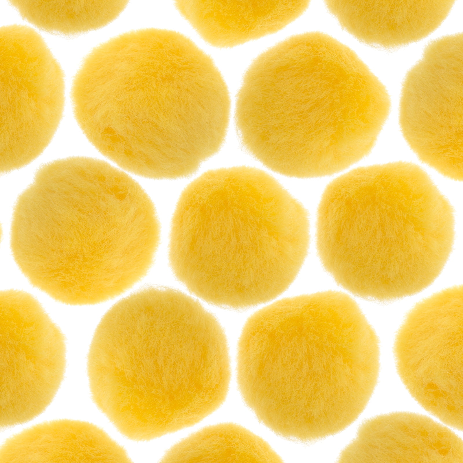 John Bead 2in Yellow Pom Poms for Crafts DIY Art Creative, 50pcs ...