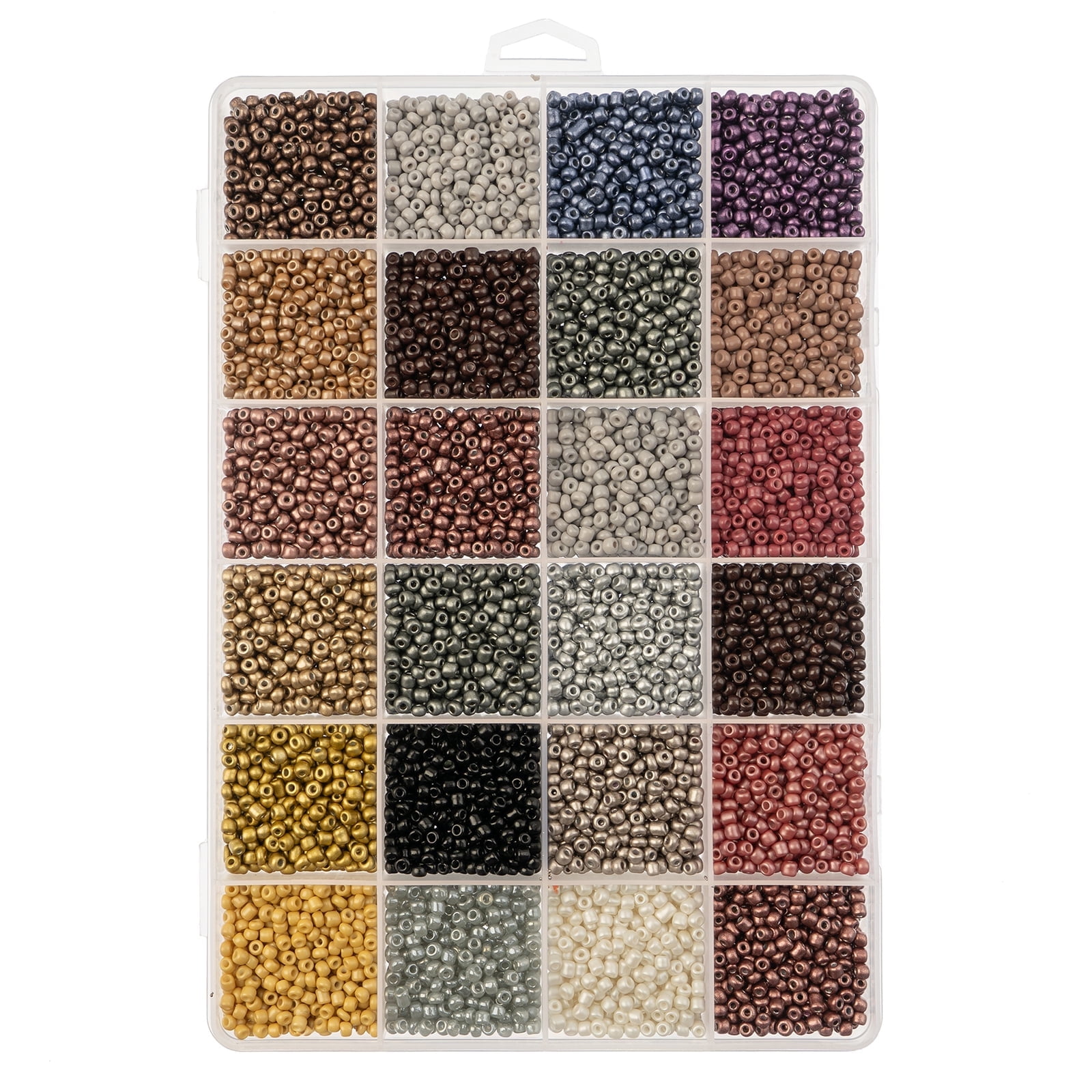 John Bead 300g Assorted Glass Seed Beads 8/0 | 24 Rustic Cobblestones ...