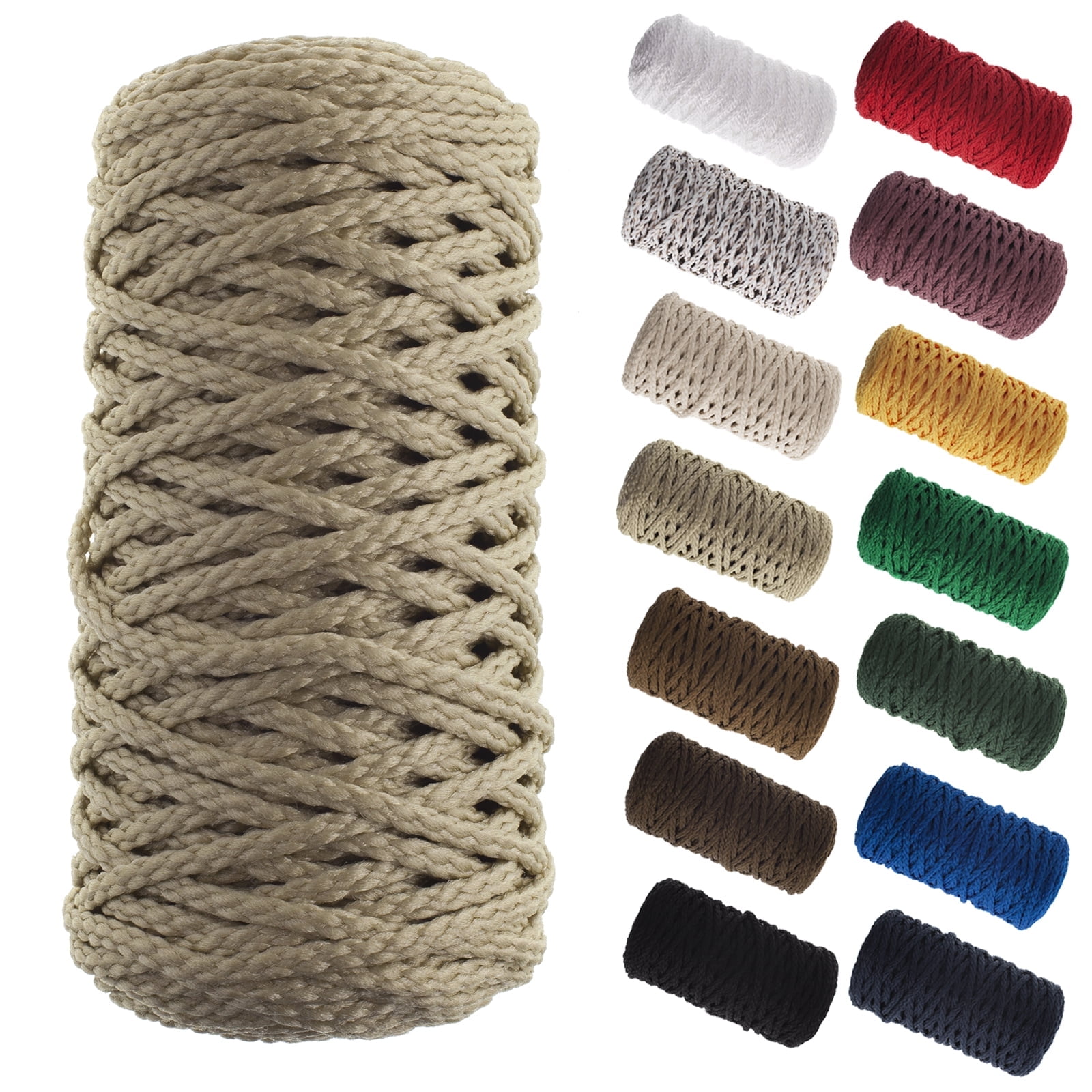 John Bead™ 4mm Pebble Braided Macrame Cord, 70yds - Walmart.com