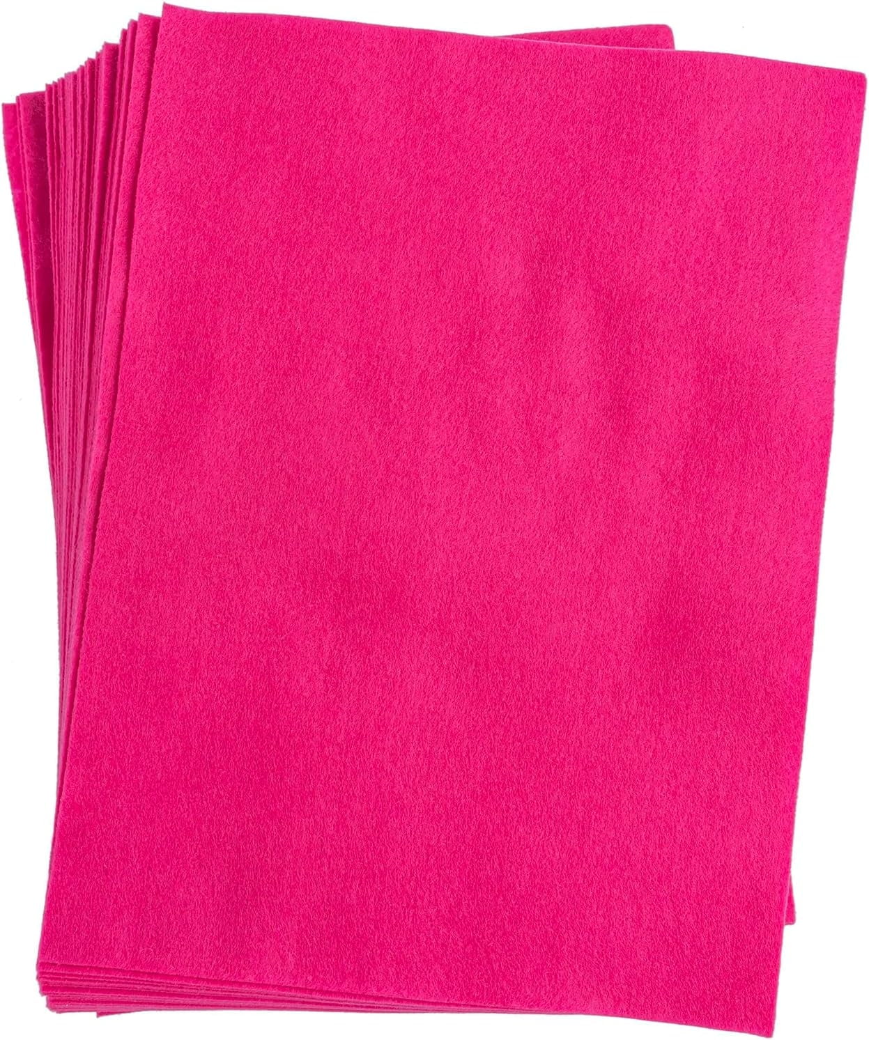John Bead 9" x 12" Fuchsia Acrylic Craft Felt Sheets, 25pcs - Walmart.com