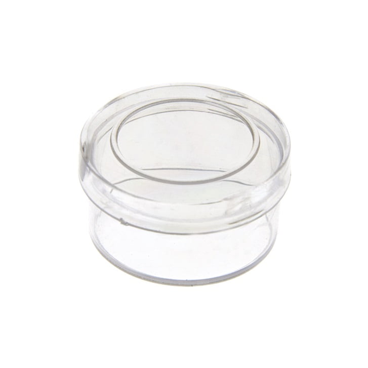 John Bead Clear Plastic Round Small Craft Containers with Lid, 12pcs ...