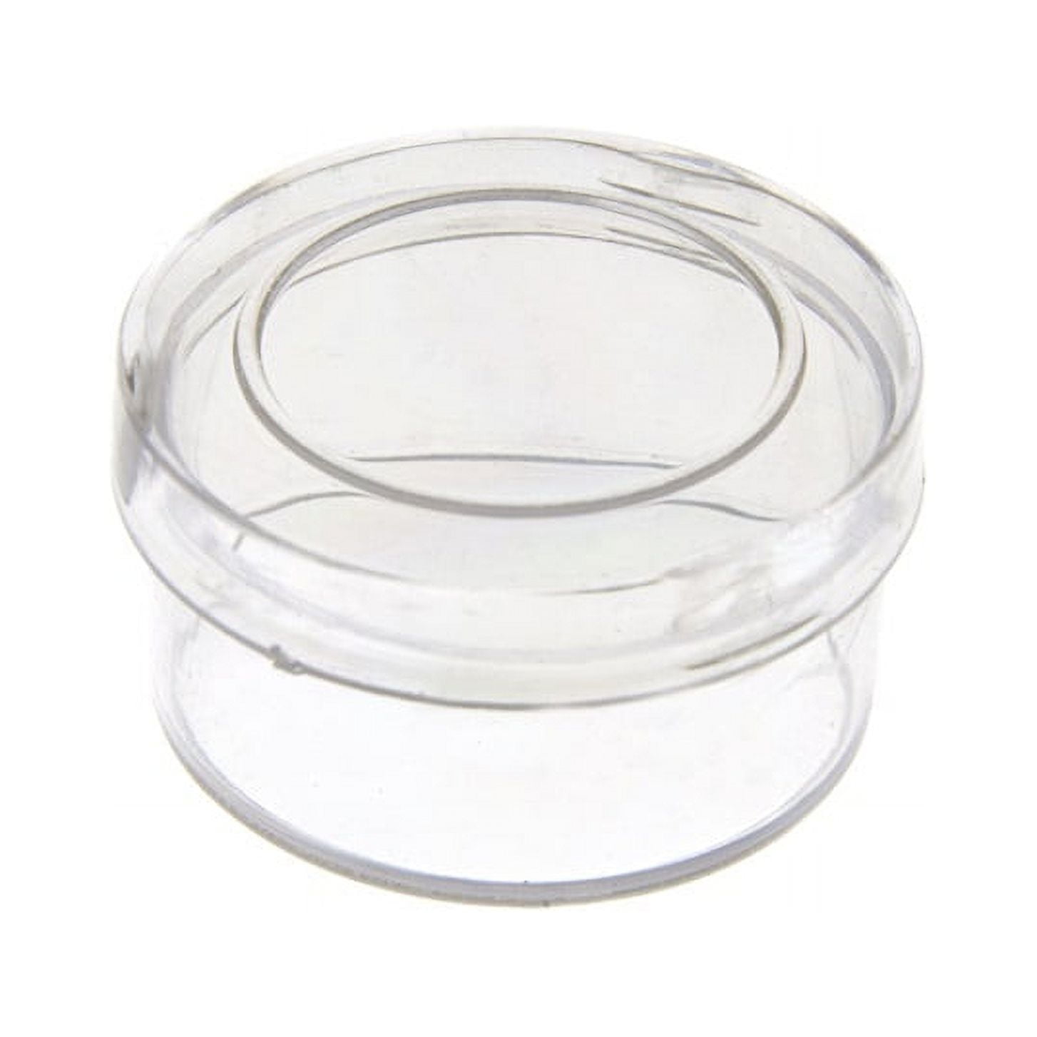 John Bead Clear Plastic Round Small Craft Containers with Lid, 12pcs ...