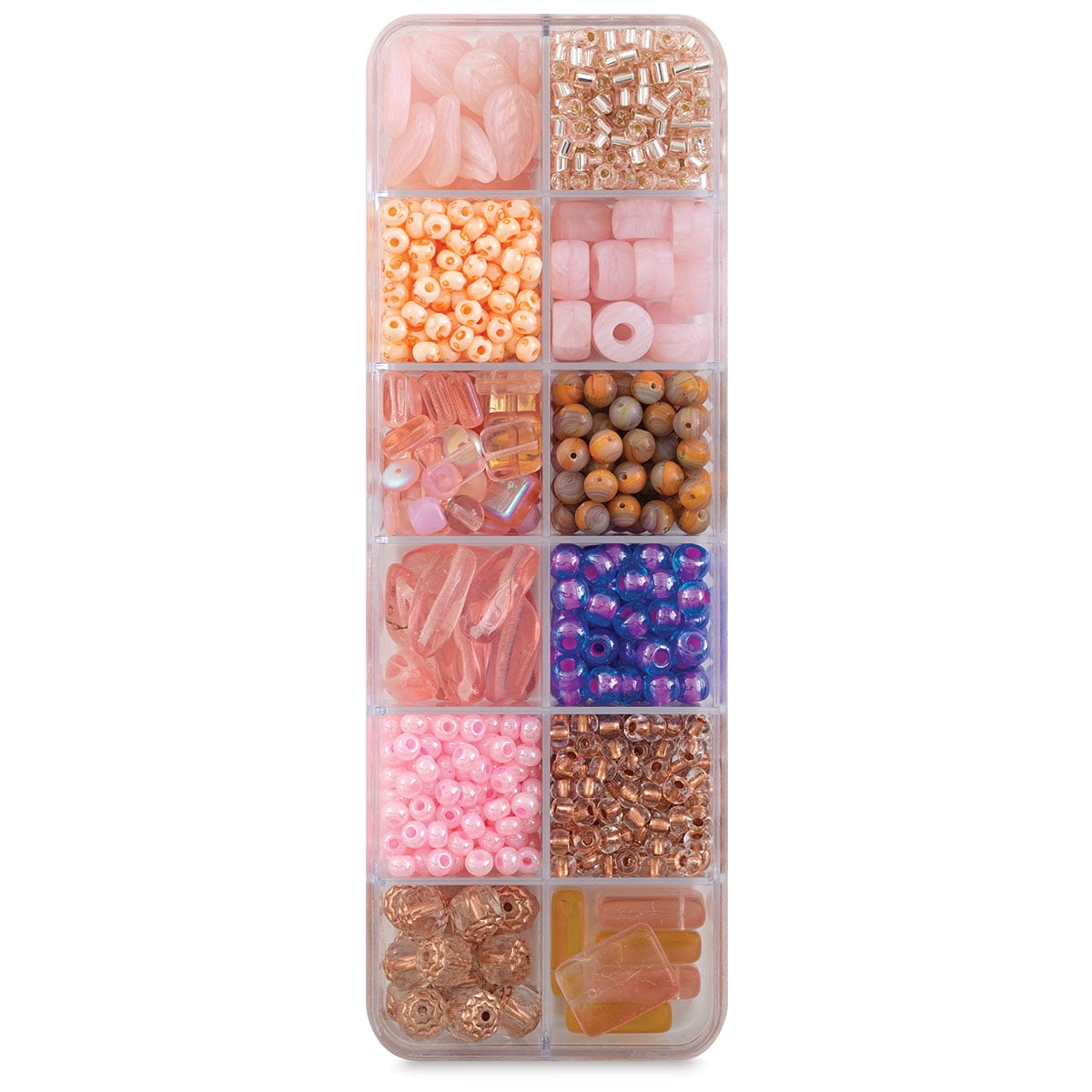 John Bead Czech Glass Bead Box Mix - Parisian Garden - Walmart.com