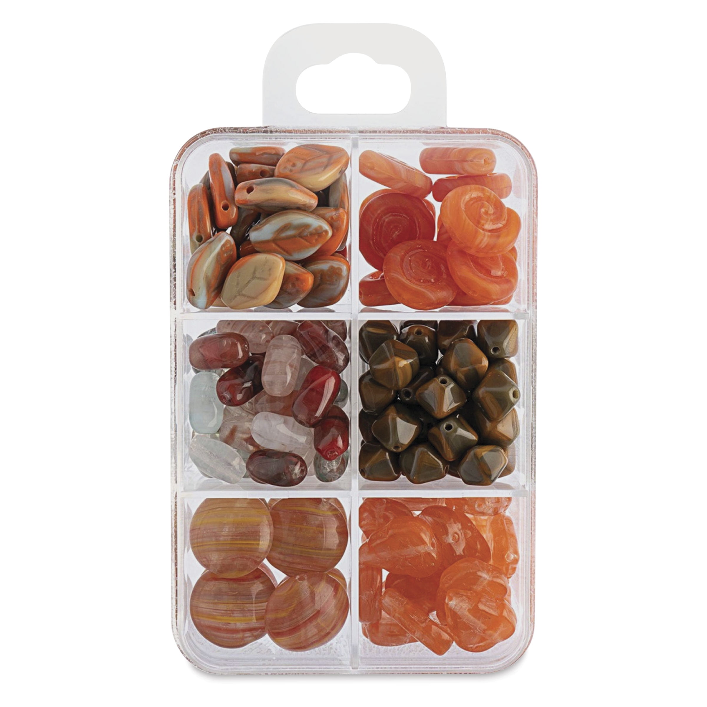 John Bead Czech Glass Bead Recipe Box - Carrot Cake - Walmart.com