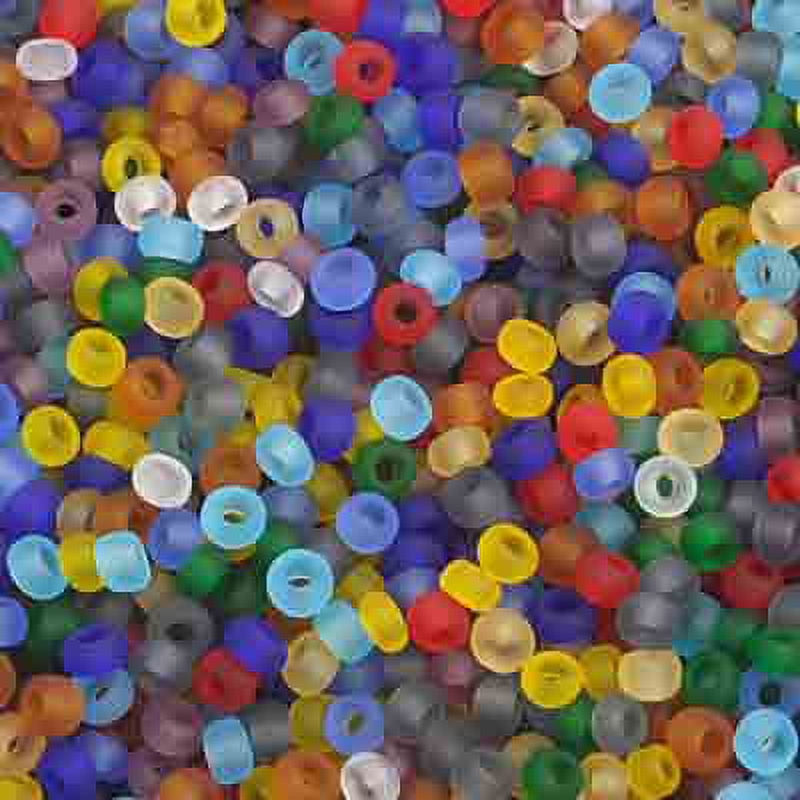 John Bead Czech Glass Seed Beads 10/0 (500g) Transparent Matte ...