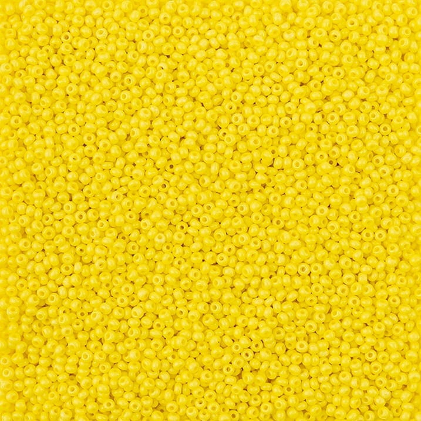 John Bead Czech Glass Seed Beads 11/0 (23g) Terra Intensive Yellow ...