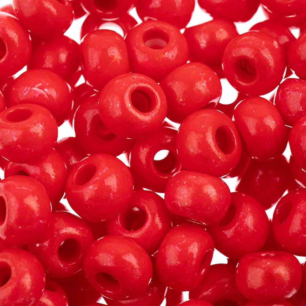 John Bead Czech Glass Seed Beads 2/0 (22g) Terra Intensive Red ...