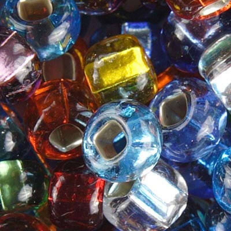 John Bead Czech Glass Seed Beads 2/0 (500g) Assorted Silverlined Multicolored Bead - Walmart.com
