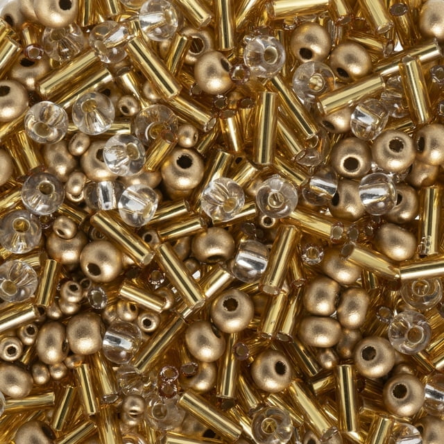John Bead Czech Glass Seed Beads (23g) Assorted Sizes Anniversary Bead ...