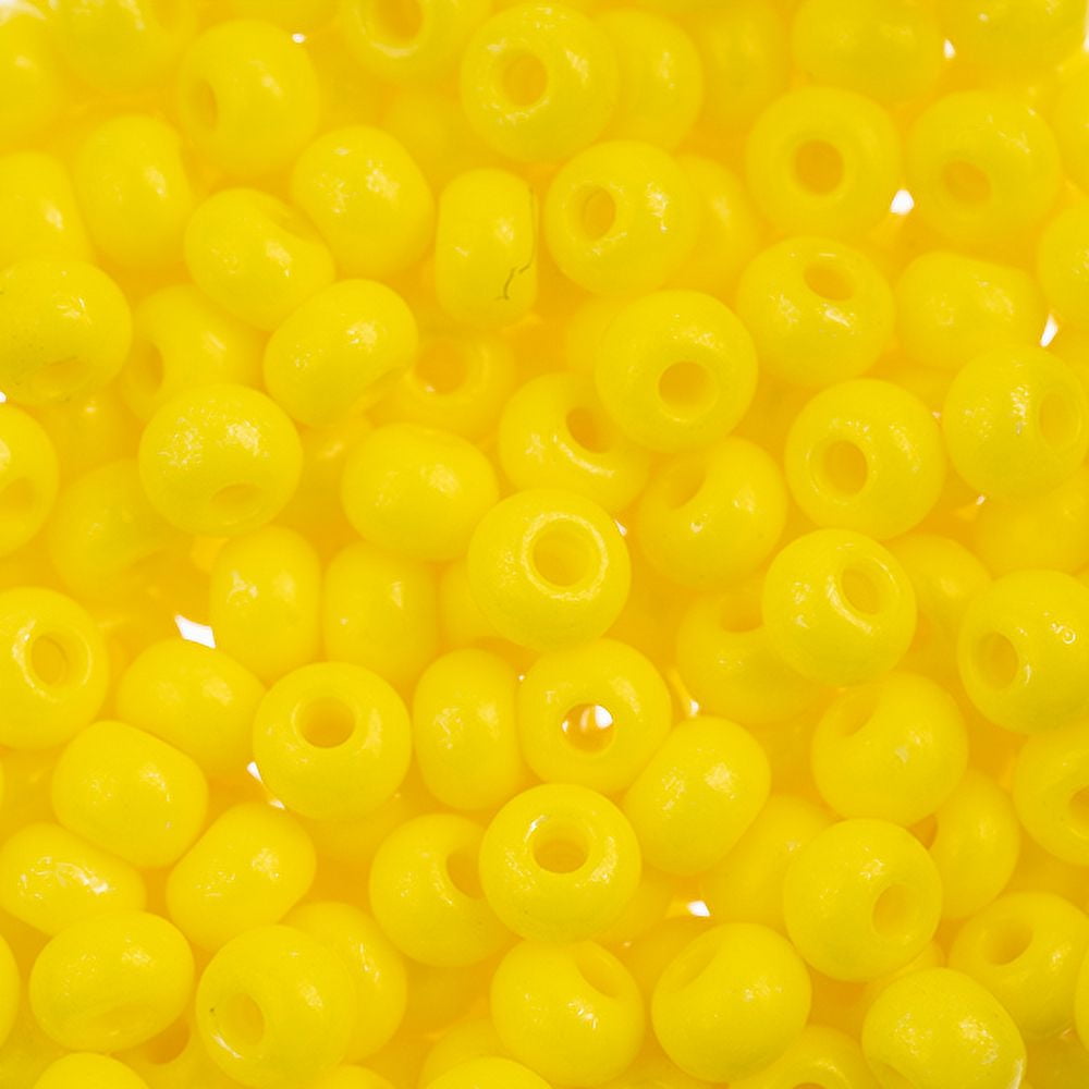 John Bead Czech Glass Seed Beads 6/0 (22g) Terra Intensive Yellow ...