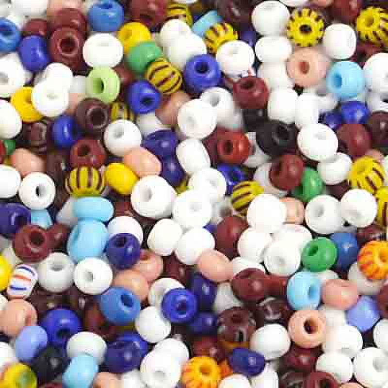 John Bead Czech Glass Seed Beads 8/0 (500g) Opaque Multicolor Bead ...