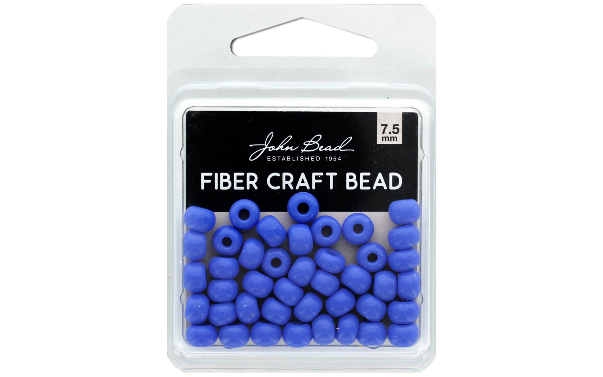 John Bead Fiber Craft Bead 7.5mm 18g Op Lt RBlue - Walmart.com
