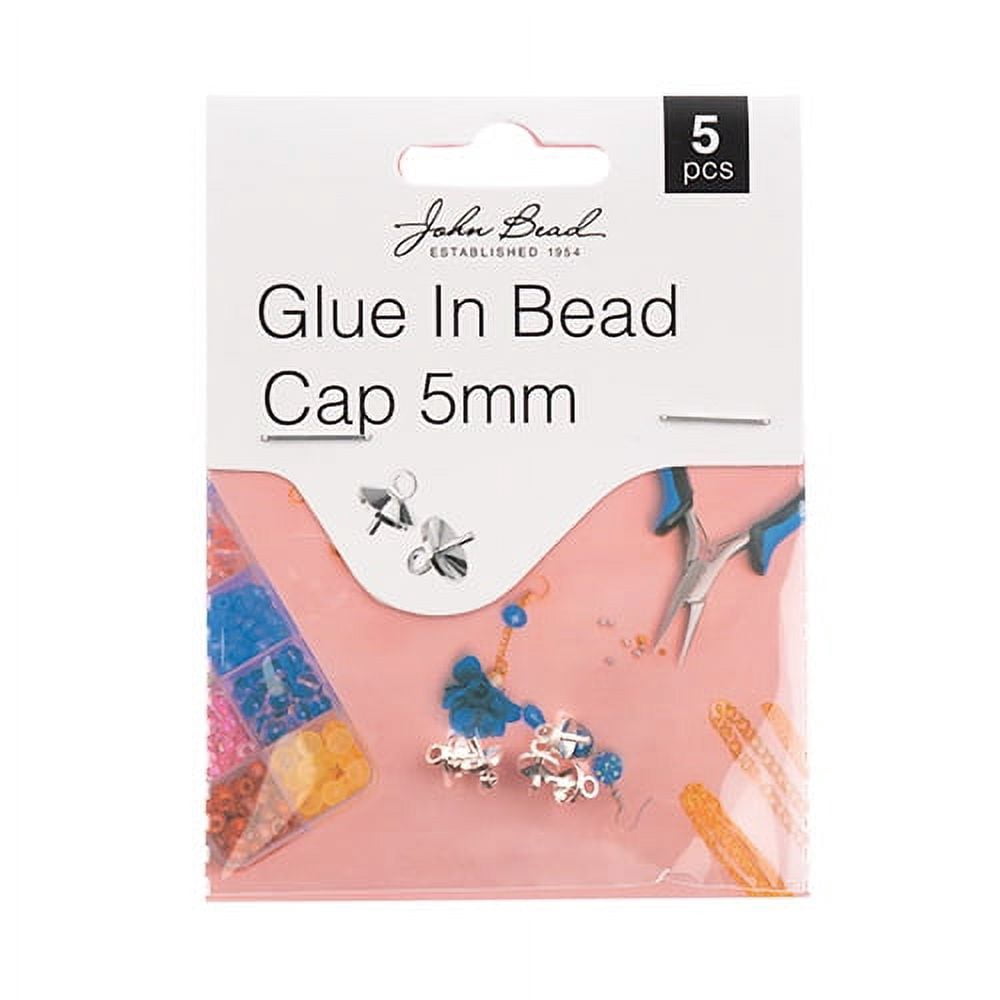 John Bead Must Have Findings Metal Silver 5mm Glue in Bead Caps, 5 ...