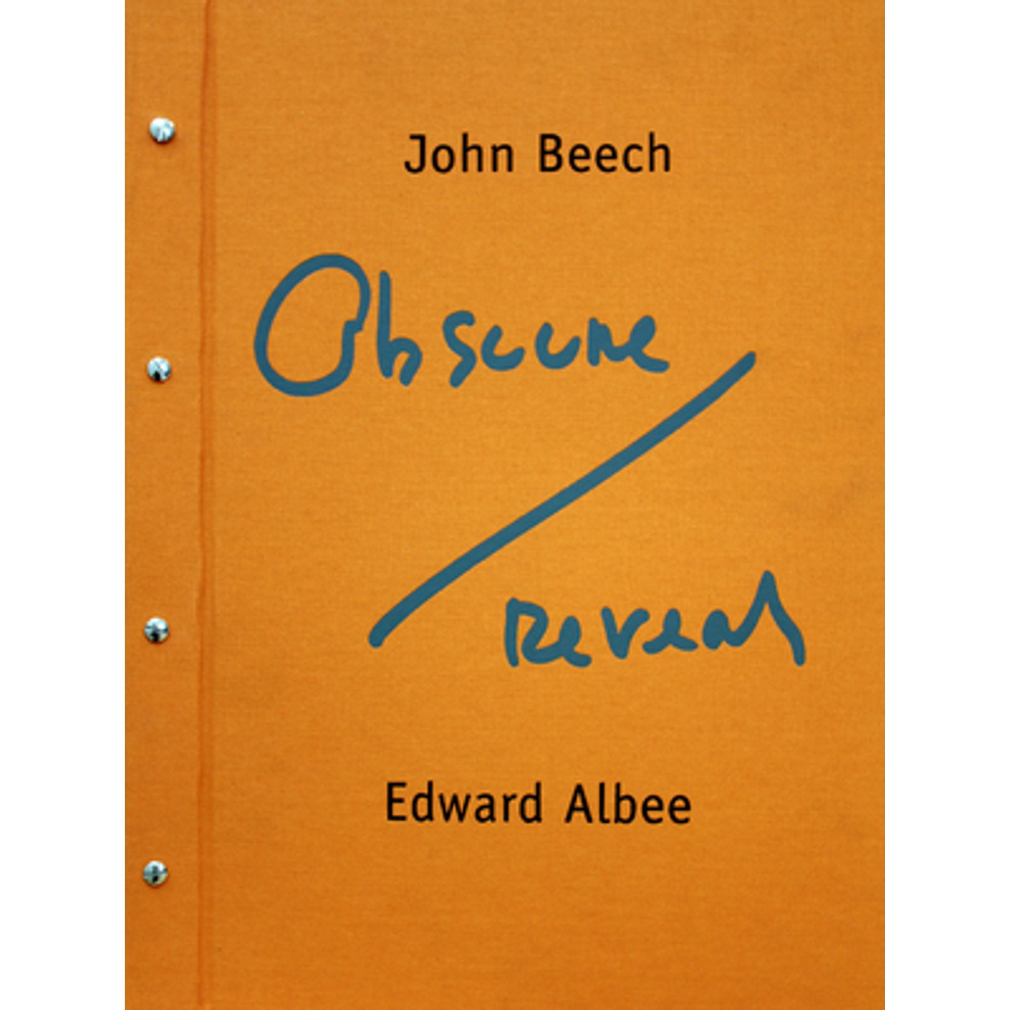 Pre-Owned John Beech & Edward Albee: Obscure-Reveal (Hardcover 9780935875232) by Beech, Albee ...