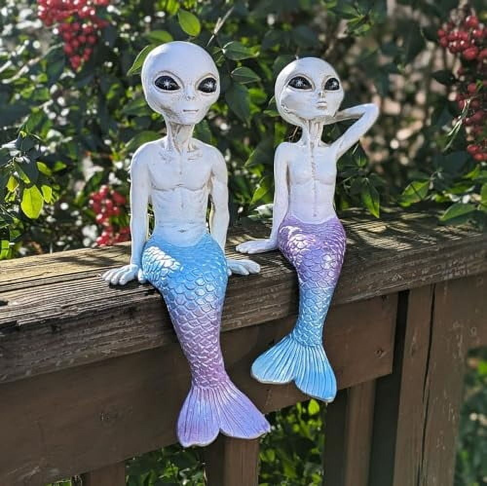 John Bernard & Company Alien Invasion “MermAlien” Couple 10“ Tall ...