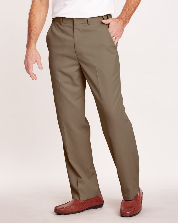 John Blair Adjust-A-Band® Relaxed-Fit Microfiber Pants - Walmart.com