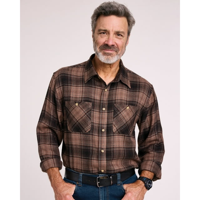 John Blair Classic Flannel Shirt - Walmart.com