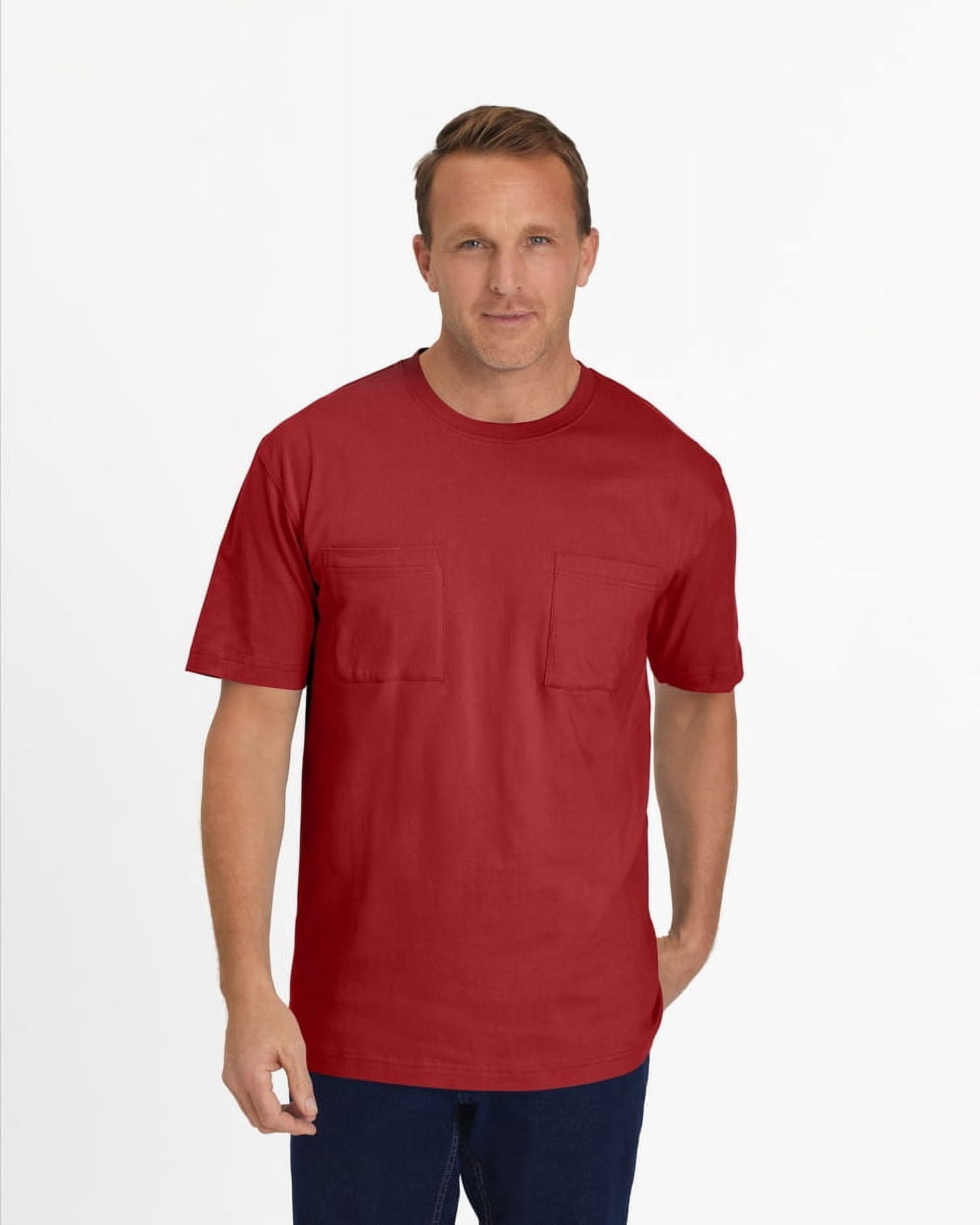 Blair Mens John Blair Everyday Jersey Knit Short-Sleeve Two-Pocket Tee ...