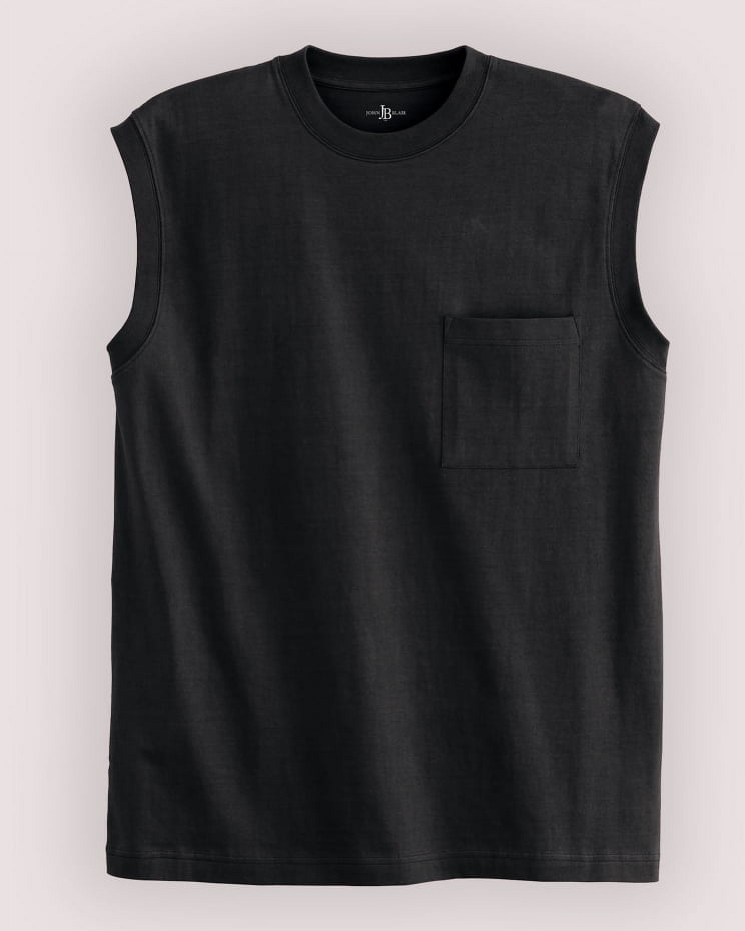 Blair Mens John Blair Everyday Jersey Knit Sleeveless Pocket Tee ...