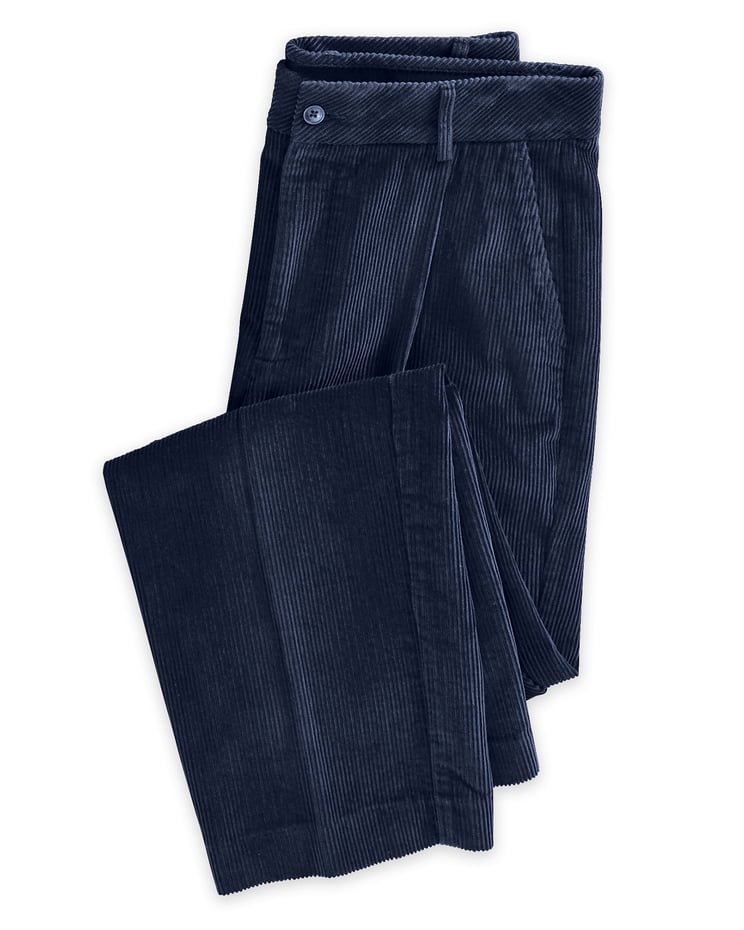 John Blair Relaxed-Fit Hidden Elastic Wide-Wale Corduroy Pants ...