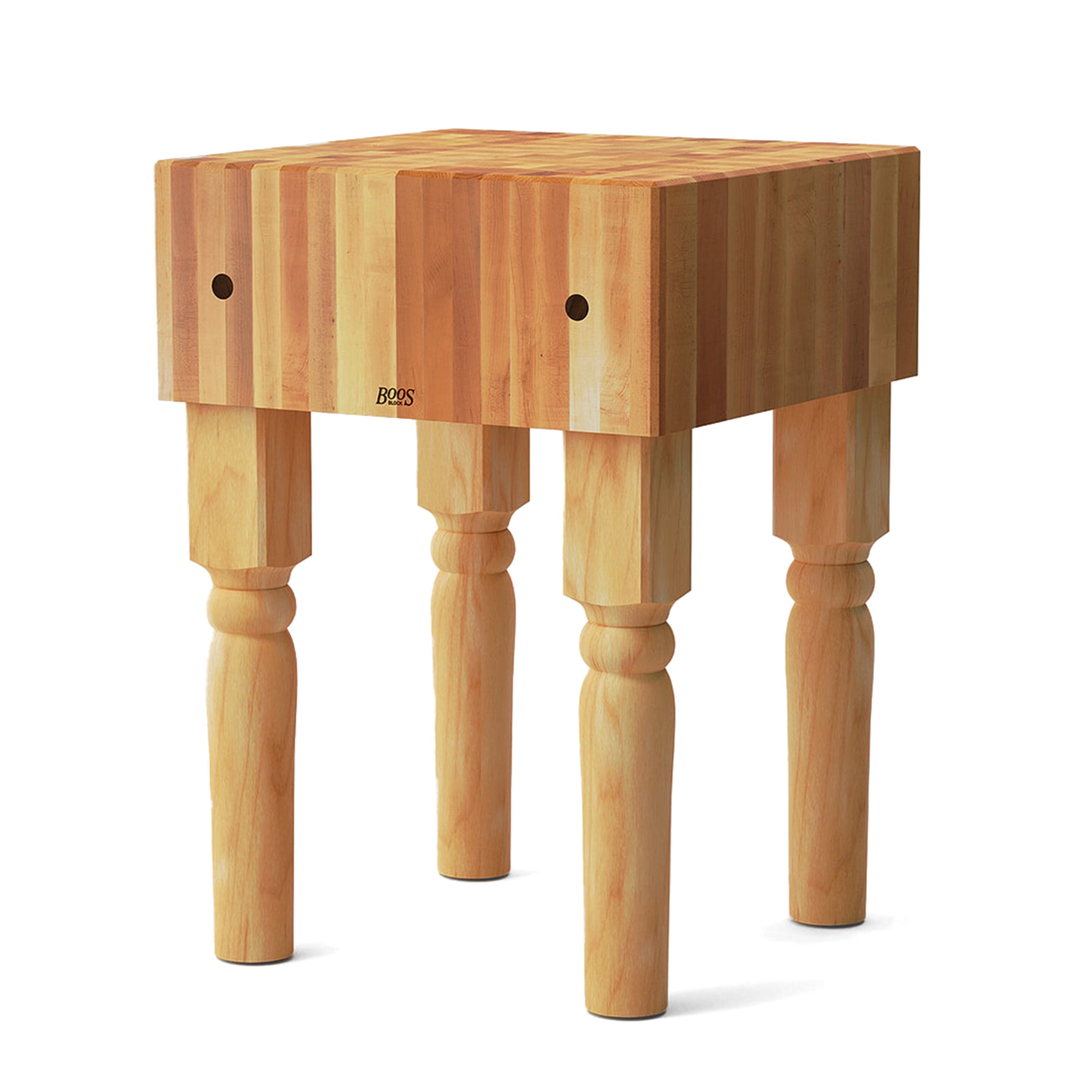 John Boos AB Series Square Wood Butcher Block Prep Table, 18" x 18 ...