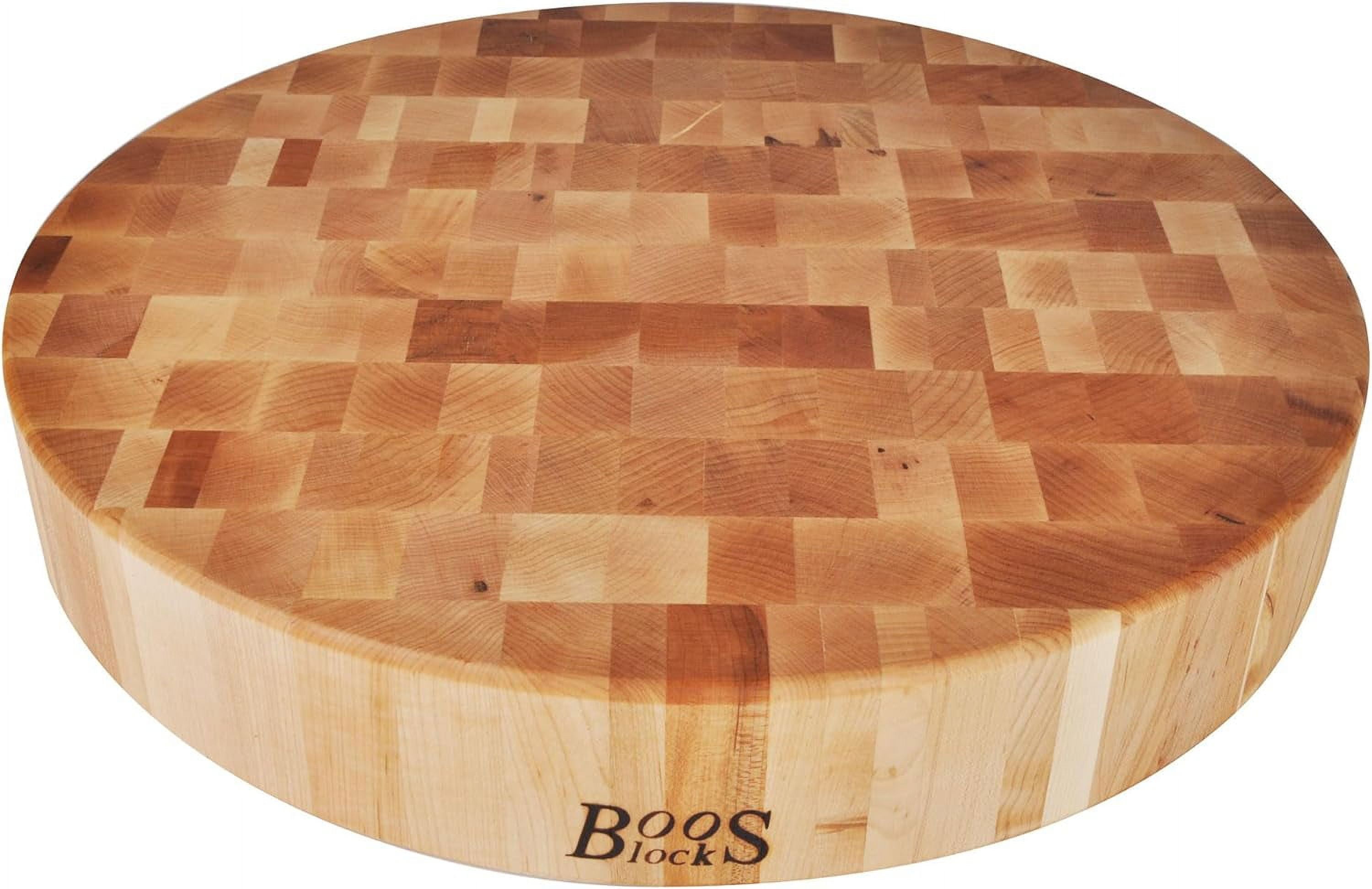 John Boos Large Maple Wood Cutting Board for Kitchen Prep 18 Inches, 3 ...