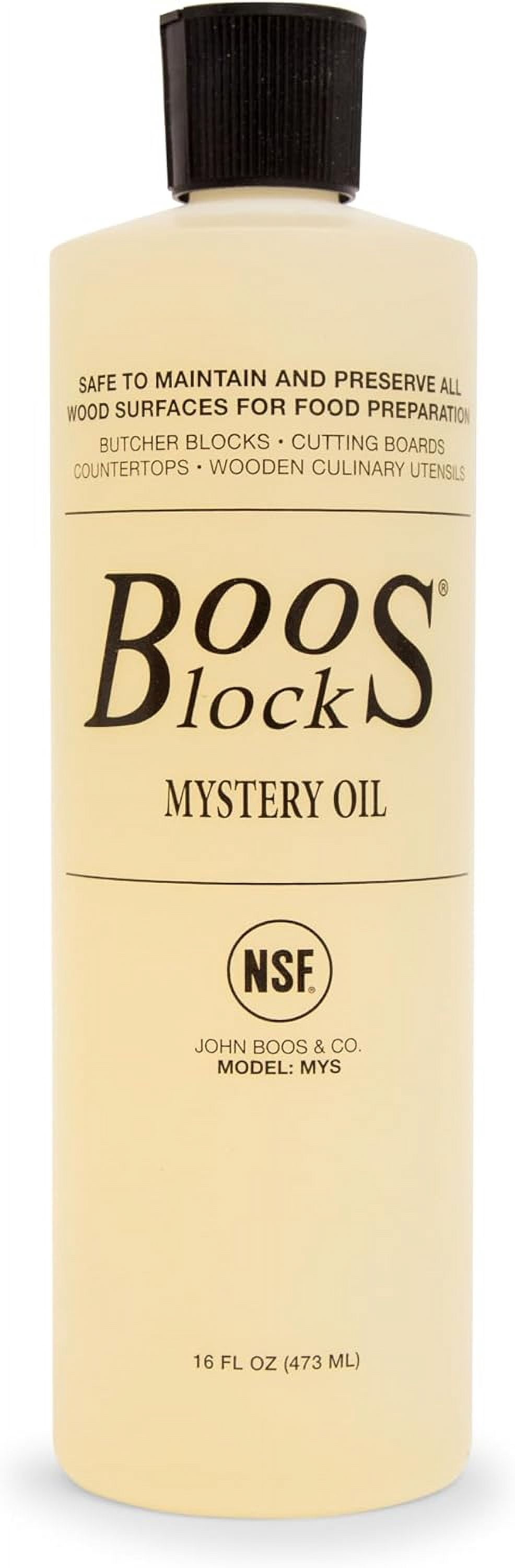 John Boos MYSB Mystery Butcher Block Oil, 16 Ounce Bottle - Walmart.com
