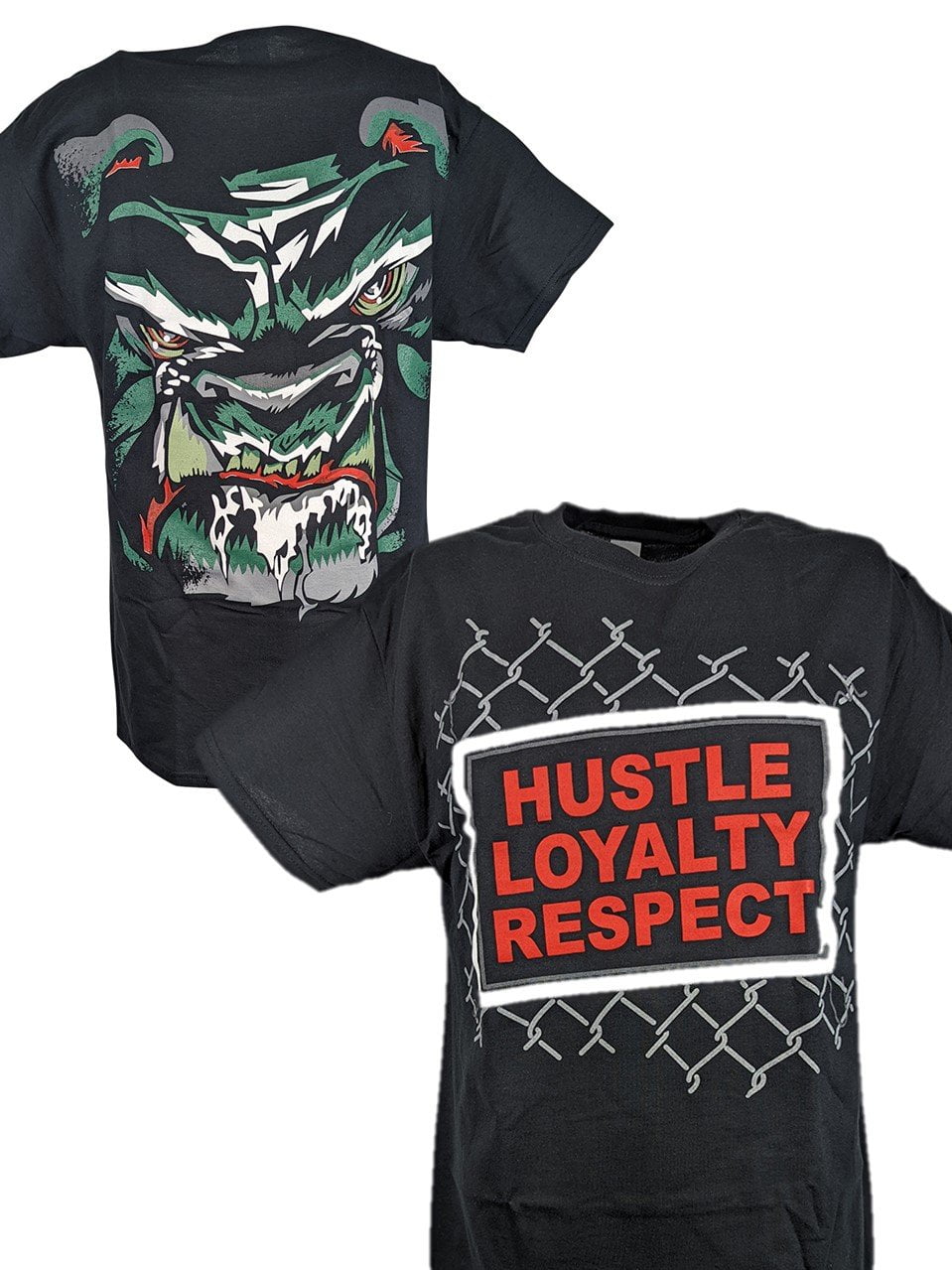 John Cena Beware of Dog Hustle Loyalty Respect Mens Black T-shirt M ...