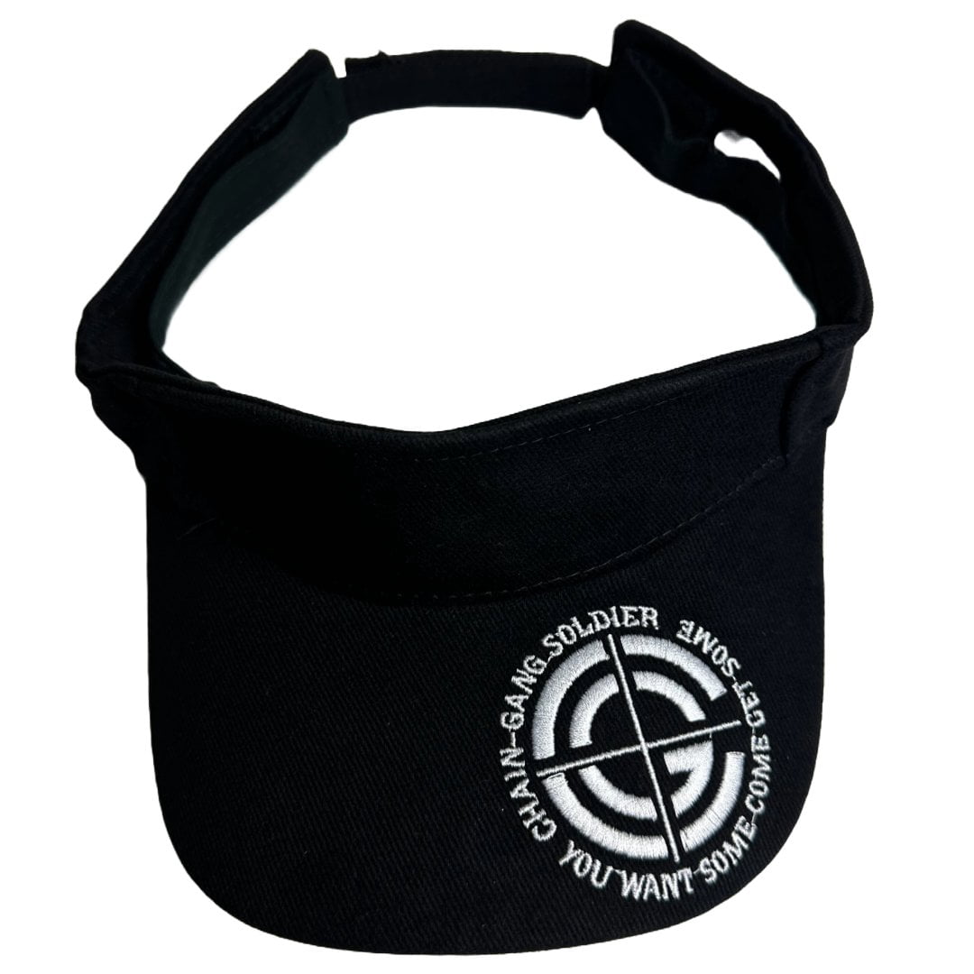 John Cena Black and White Chain-gang Word Life Visor Cap Hat WWF WWE ...