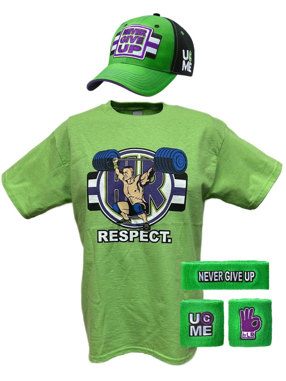 John Cena Cenation Respect Green Boys Kids Costume Hat T-shirt ...