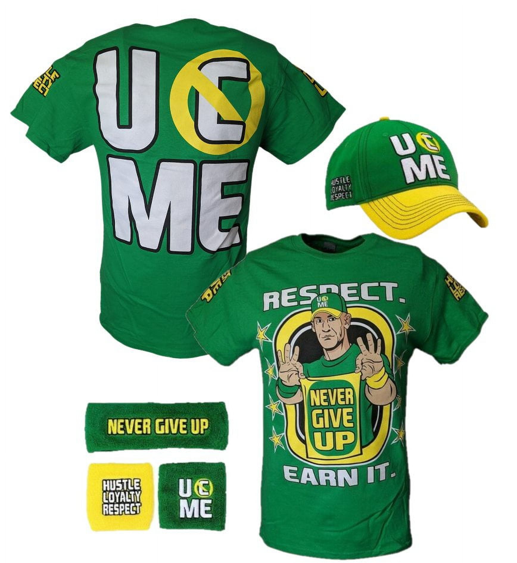 John Cena Earn The Day Mens Costume T-shirt Baseball Hat Headband ...