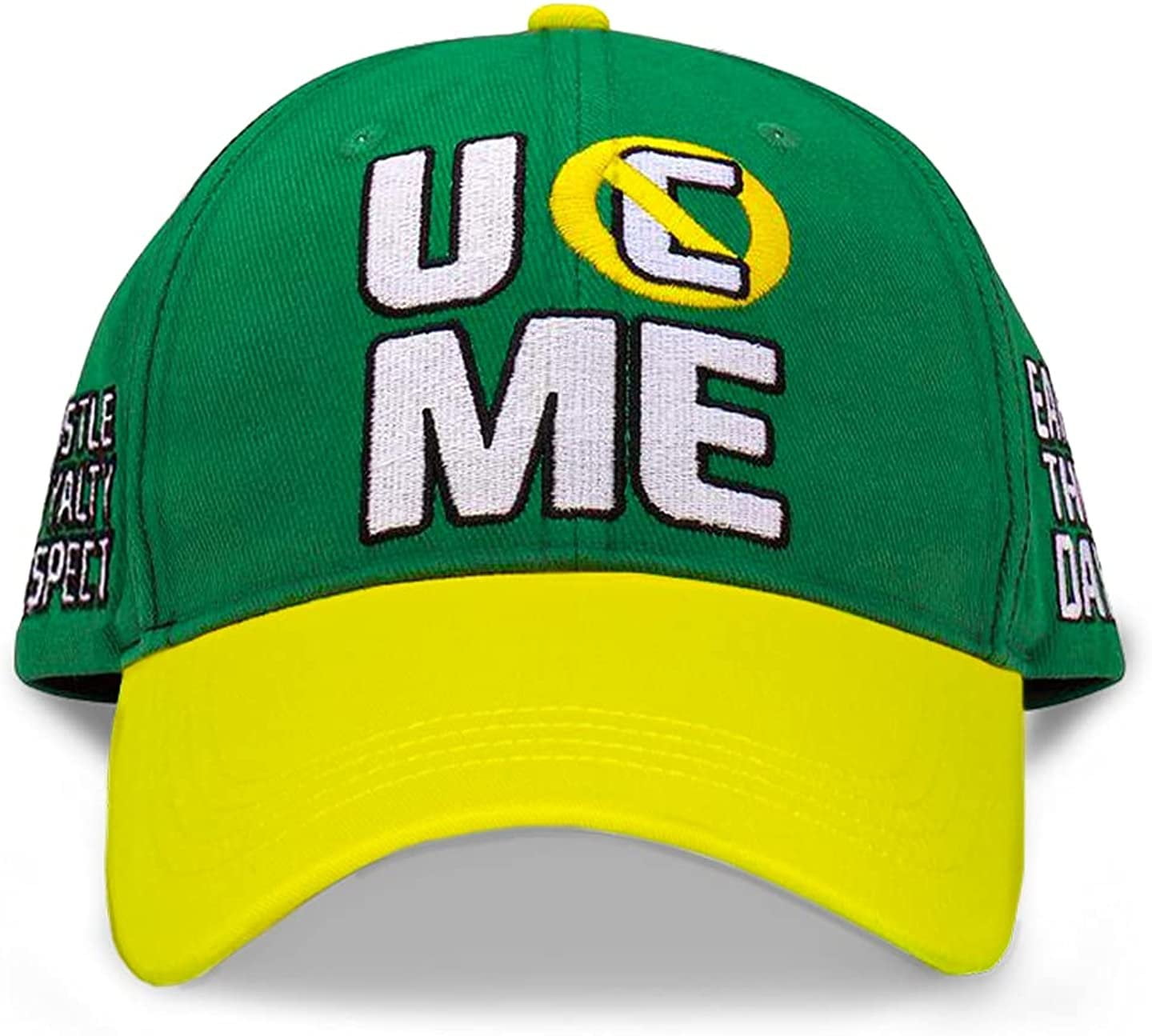 WWE John Cena Earn The Day Baseball Cap, Yellow and Green, Mens ...